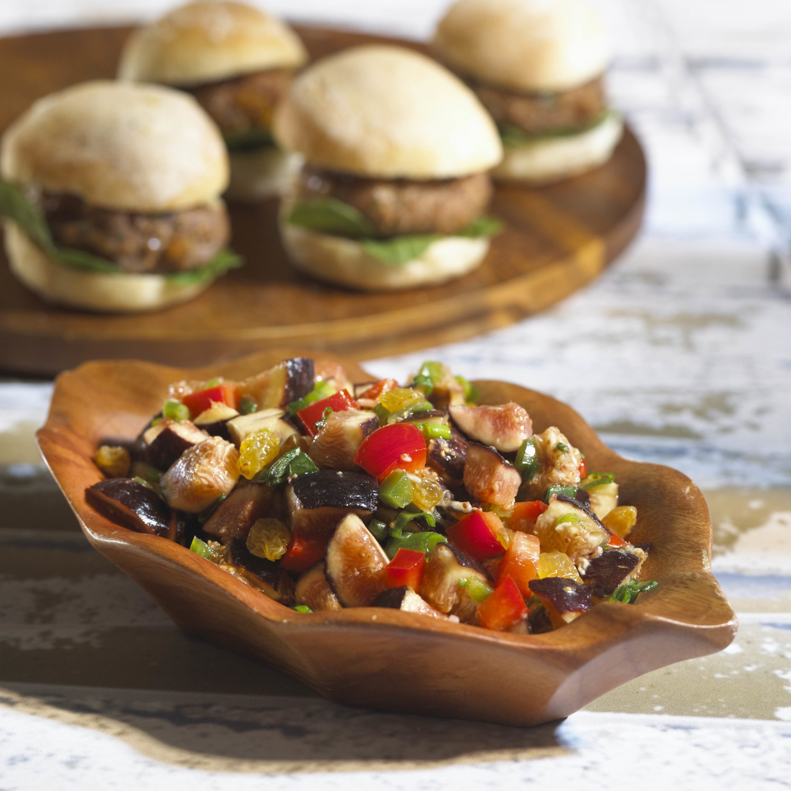 Turkey Sliders with California Fig and Pepper Salsa - California Figs ...