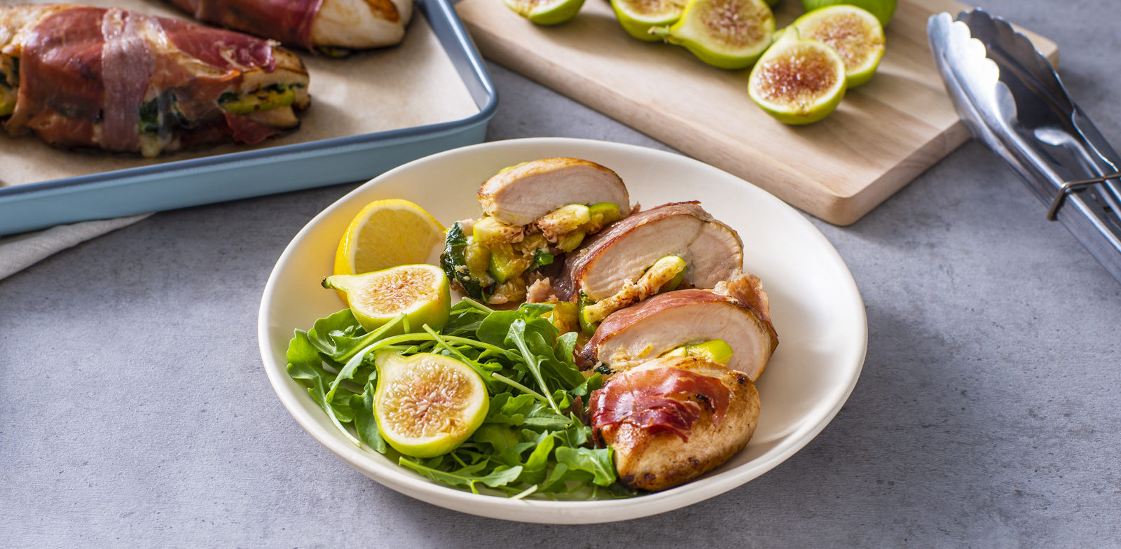 California Fresh Fig Stuffed Chicken Breast with Rapini - California ...