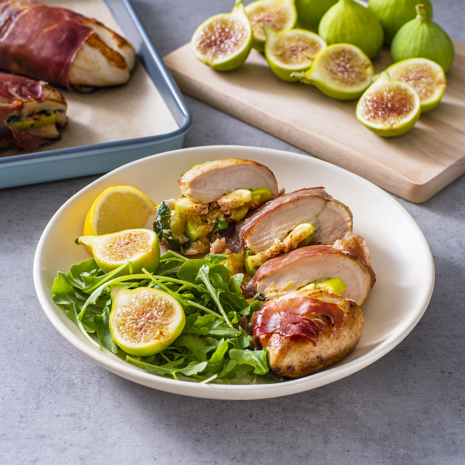 California Fresh Fig Stuffed Chicken Breast with Rapini - California ...