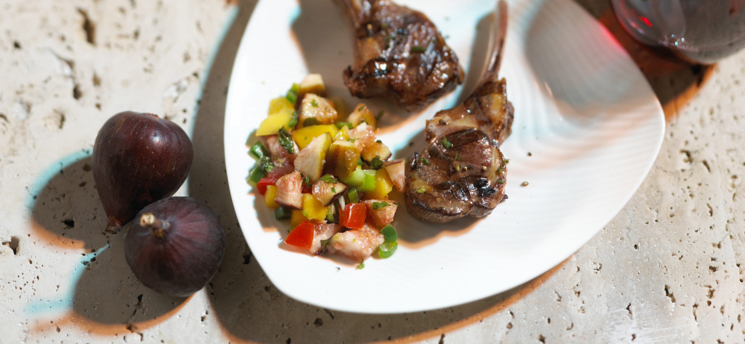 Honey Glazed Lamb Chops with California Fresh Fig Salsa - California ...