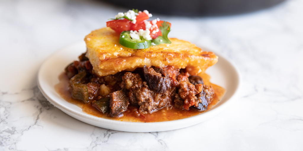 California Fig Beef Chili Tamale Pie - California Figs - California Figs