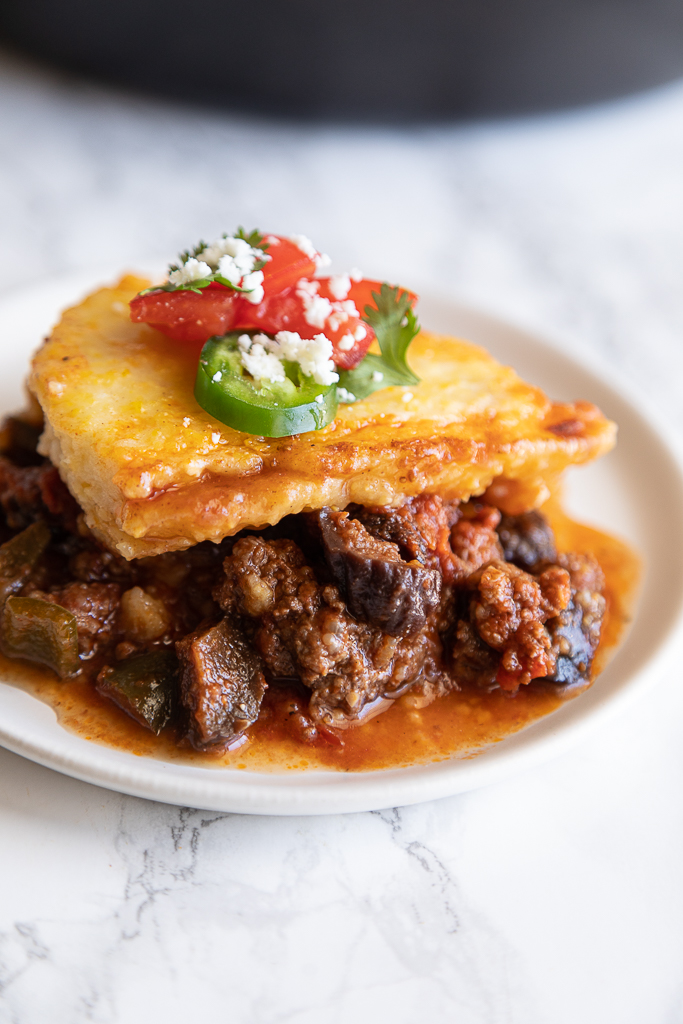 California Fig Beef Chili Tamale Pie - California Figs - California Figs