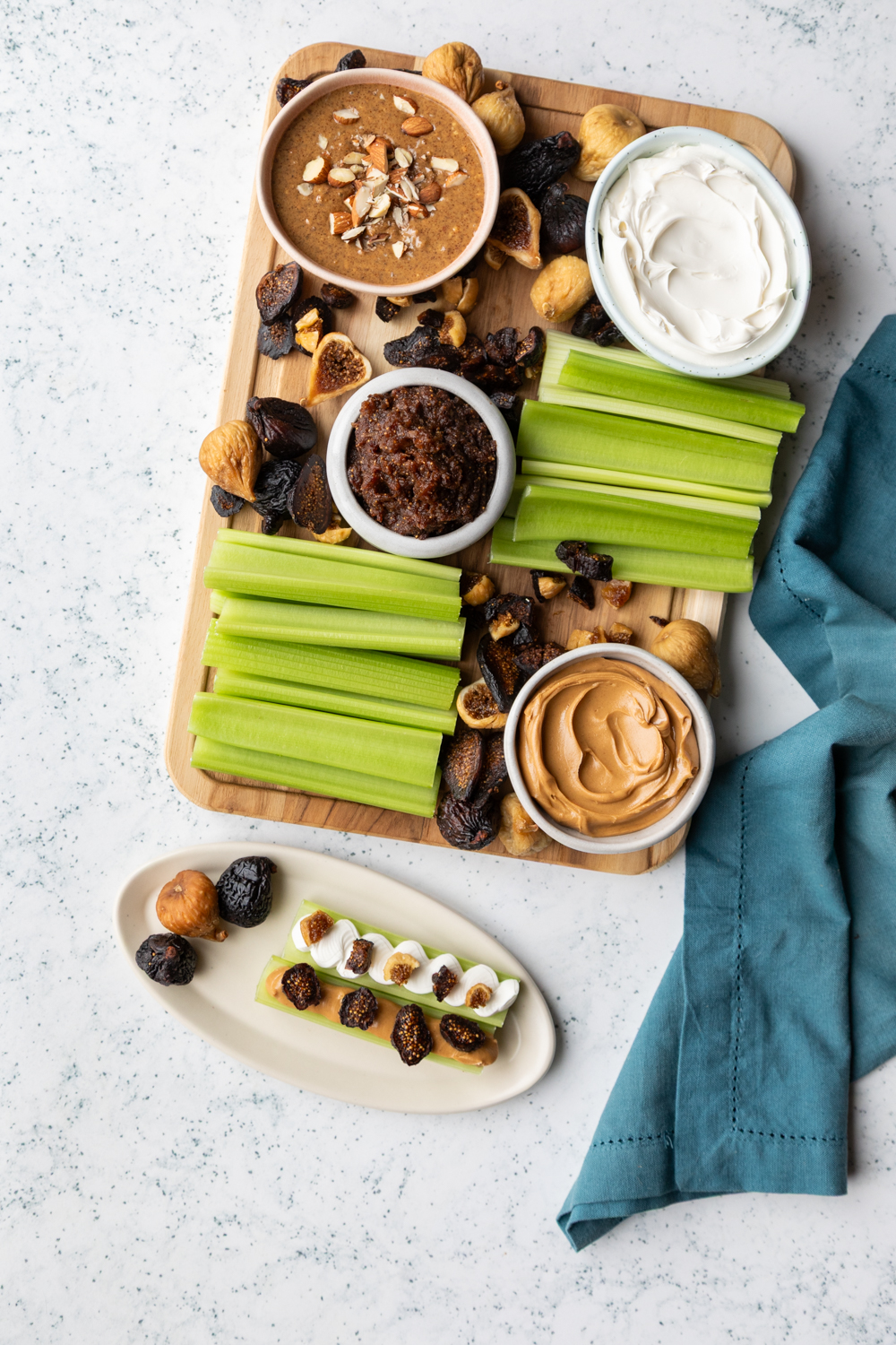 California Fig Stuffed Celery Board - California Figs - California Figs